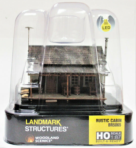 HO Scale Woodland Scenics BR5065 Just Plug Built & Ready Rustic Cabin ...