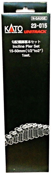 N Scale Kato Unitrack 23-015 1/2" - 2" Single Track Incline Viaduct Pi ...