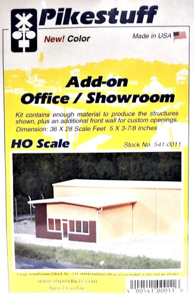 HO Scale Pikestuff 541-0011 Gray Add-On Office / Showroom Kit ...
