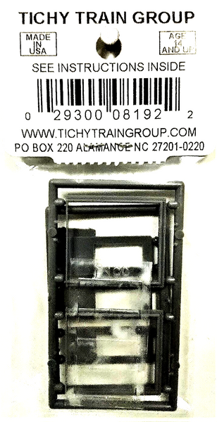HO Scale Tichy Train 8192 Single-Lite Double Door w/Separate Frame (2 ...