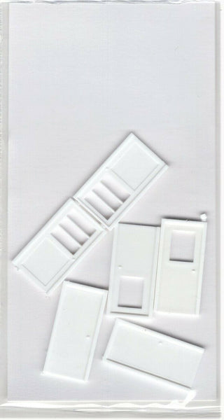 HO Scale Pikestuff 541-1200 Assorted White Personnel Doors pkg (6 ...