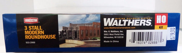 HO Scale Walthers Cornerstone 933-2900 3-Stall Modern Roundhouse Build ...