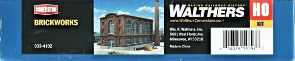 HO Scale Walthers Cornerstone 933-4102 Brickworks Building Kit ...