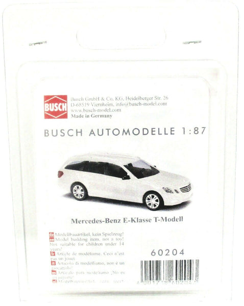 HO Scale Busch 60204 Mercedes-Benz E-Klasse White Station Wagon Mini-K ...
