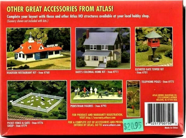 HO Scale Atlas 750 Lumber Yard & Office Kit – Sidetrack Hobby