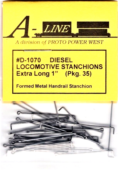HO Scale A Line Product D-1070 Formed-Metal Handrail Stanchions Extra ...