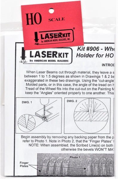 HO Scale American Model Builders 906 Wheel Paint Mask for Kadee 33" Wh ...