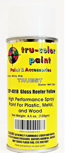 Tru-Color TCP-4018 Gloss Reefer Yellow Aerosol Spray Paint 4.5 oz 135m ...