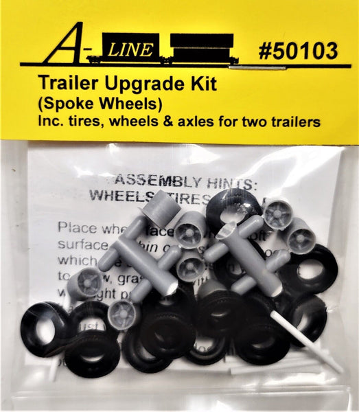 HO Scale A Line Product 50103 Spoke Wheel Trailer Upgrade Kit ...
