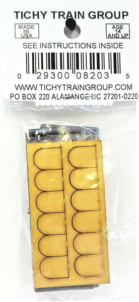 HO Scale Tichy Train Group 8203 4-Pane 24" x 36" Round Top Single Hung ...