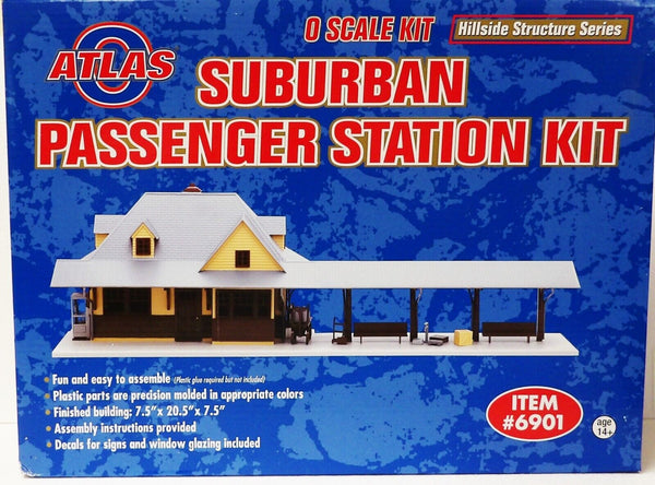 O Scale Atlas 6901 Suburban Passenger Station w/Platform Kit ...