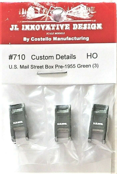HO Scale JL Innovative Design 710 Pre-1955 Green USPS Street Mailbox 5 ...