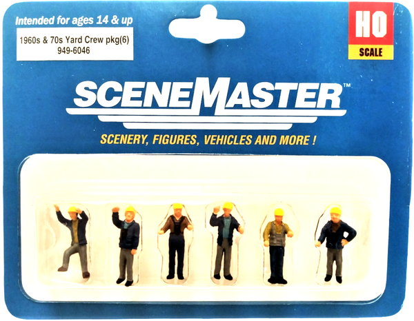 HO Scale Walthers SceneMaster 949-6046 1960/70 Railroad Yard Crewmen F ...