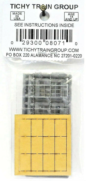 HO Scale Tichy Train Group 8071 8/8 36" x 52" Double Hung Window pkg ...