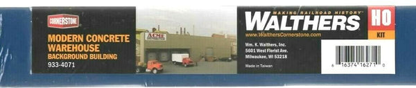 Walthers Cornerstone 933-4071 Modern Concrete Warehouse Background Bui ...