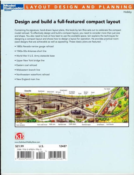 Kalmbach 12487 Compact Layout Design Book by Iain Rice – Sidetrack Hobby