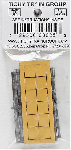 HO Scale Tichy Train Group 8025 2/2 30" x 62" Double-Hung Windows pkg ...