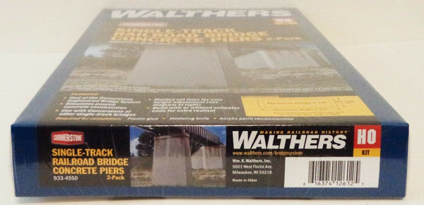 HO Scale Walthers Cornerstone 933-4550 Single Track Bridge Piers ...