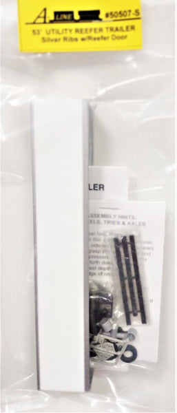 HO Scale A Line Product 50507 White w/Silver Undecorated 53' Reefer Tr ...
