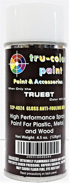 Tru-Color TCP-4024 Anti-Fouling Red Aerosol Spray Paint 4.5 oz 135mL C ...