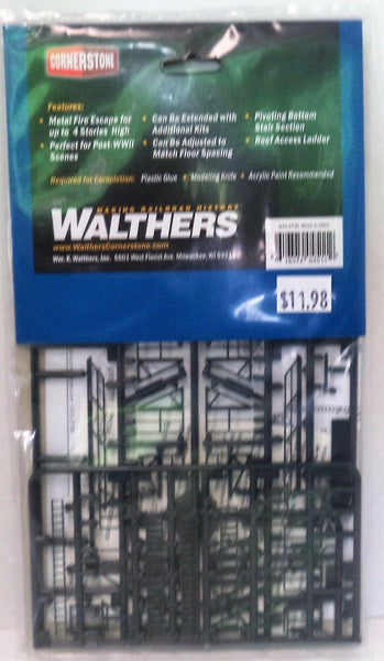 HO Scale Walthers Cornerstone 933-3729 Vintage Fire Escape Kit ...
